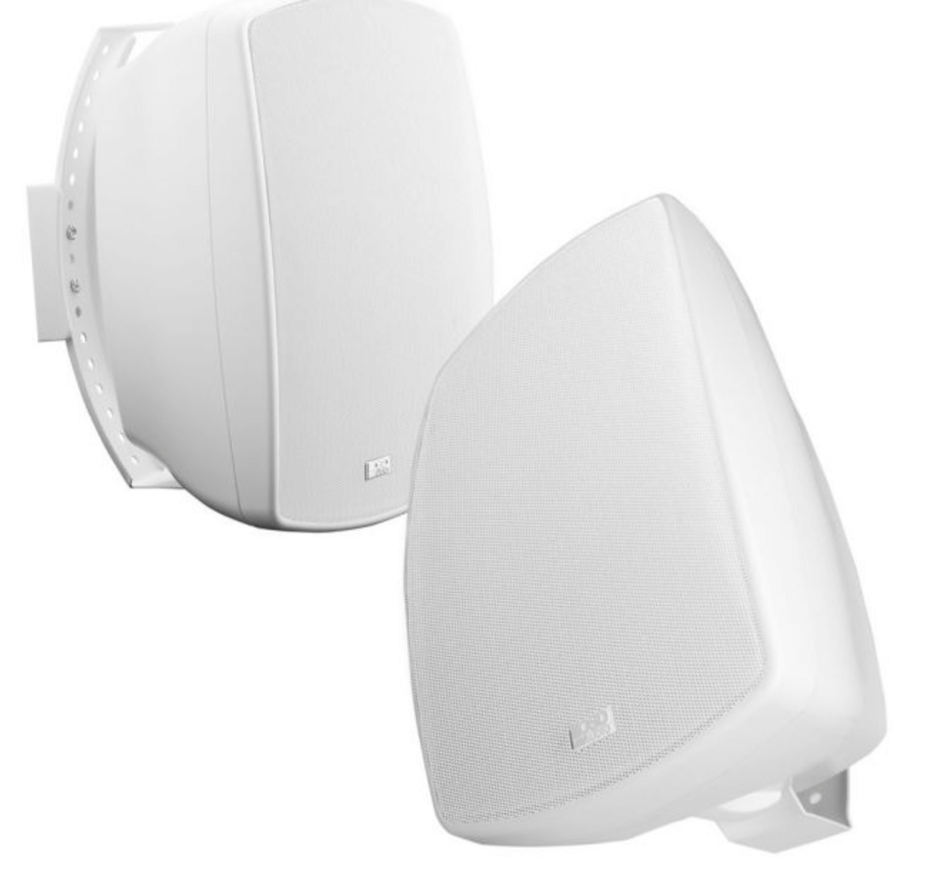 זוג רמקולים חיצוניים 5.25'' עמידים למים עם מתלה מתכוונן ותמיכה ב-70V ...